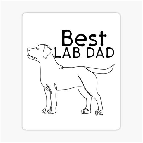 Best Lab Dad Labrador Doodle Lab Lovers Lab Dads Sticker For Sale By Allycat57 Redbubble
