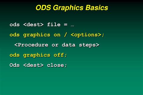 PPT Taking The Leap Using ODS Statistical Graphics For Data Visualization PowerPoint