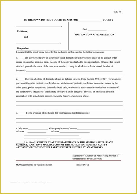 Easy Free Printable Court Forms Pdf Get Yours Now Printables For