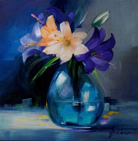 Crini In Vaza Tablou De Nelu Gradeanu