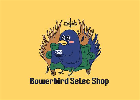 바우어버드 셀렉샵 캐릭터형 로고디자인 로고 디자인 포트폴리오 크몽