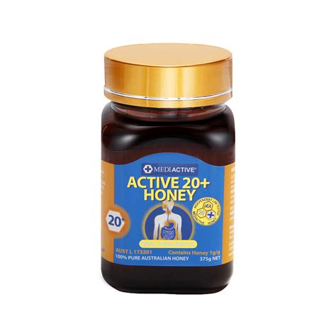 Mediactive Active 20 Honey 375g • Au Range Candles Soap Skincare