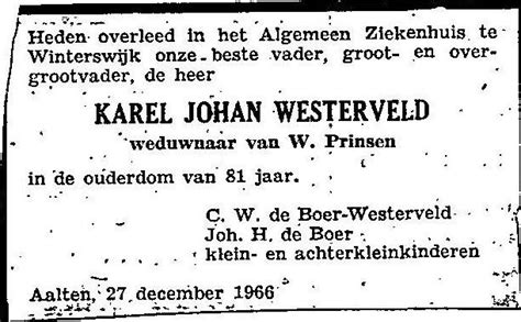 Karel Johan Westerveld 1885 1966 Find A Grave Gedenkplek