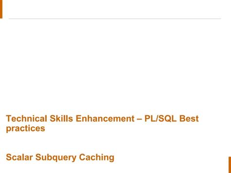 Oracle Sql Plsql Performance Tuning Ppt