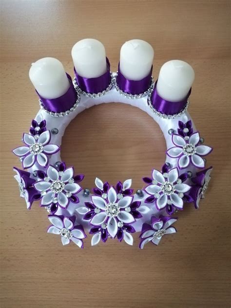 Pin On Projekty Na Vyskúšanie Christmas Diy Ribbon Flowers Christmas