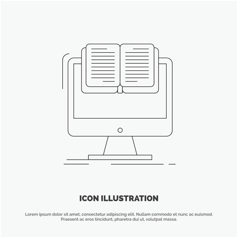 Document File Computer Cv Book Line Icon Vector Vector Art At Vecteezy