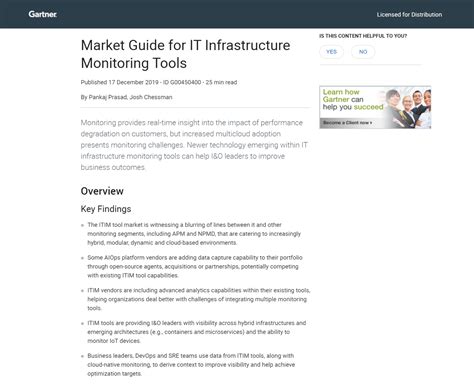 2019 Gartner Market Guide For It Infrastructure Monitoring Tools Hqpubs