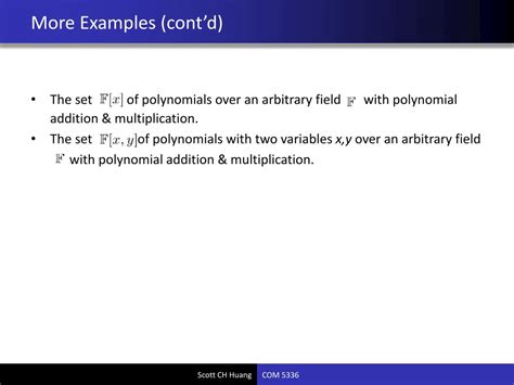 PPT Cryptography Lecture Euclidean Domains Division Algorithm PowerPoint