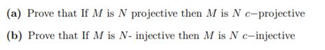 solved let p m be a projective cover of m and n an