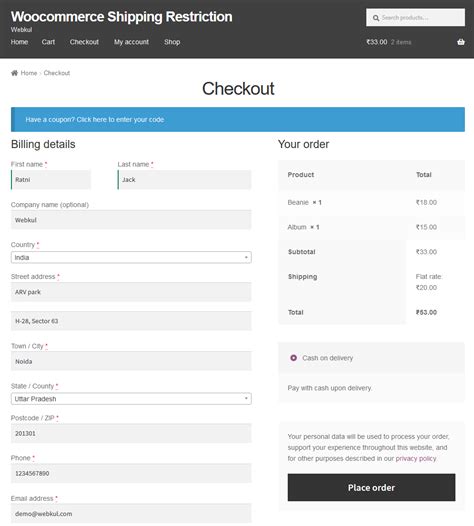 Shipping Restriction Plugin For Woocommerce By Webkul Codecanyon
