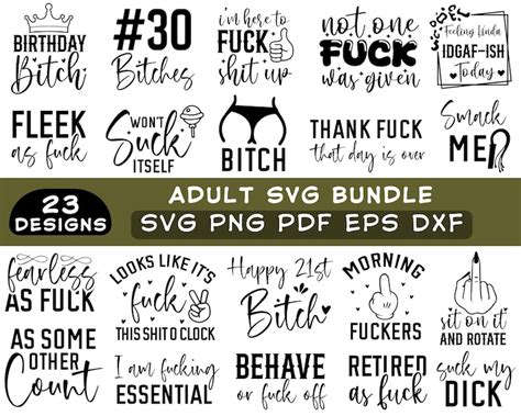 Adult Svg Bundle Funny Adult Bundle Adult Quotes Svg Funny Quotes