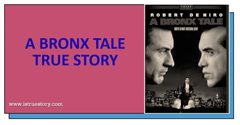 A Bronx Tale True Story Real Sonny Eddie Mush And More
