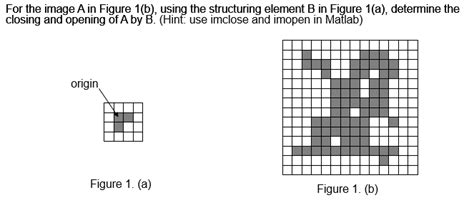 Solved For The Image A In Figure 1b Using The Structuring
