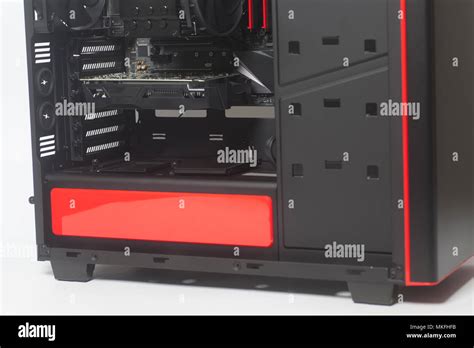 Desktop System Unit Computer Case Isolated On A White Background Stock Photo Alamy