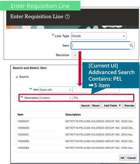 Rssp Inconsistent Item Search Behavior In Enter Requisition Line — Cloud Customer Connect