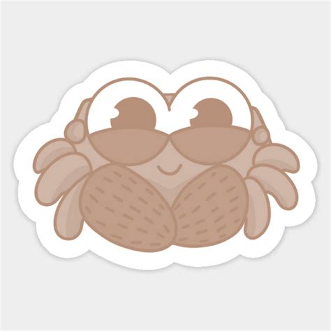 Cute Cartoon Jumping Spider Salticid With Big Eyes Jumping Spider