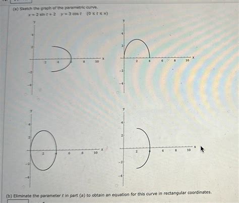 [answered] A Sketch The Graph Of The Parametric Curve X 2 Sint 2 Y 3 Kunduz