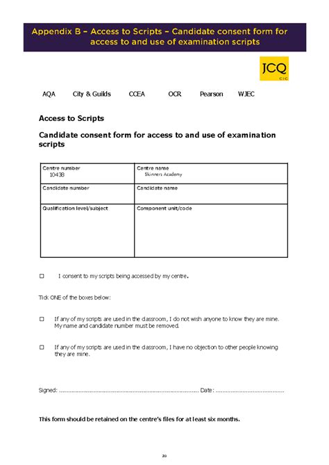 Access To Script Permission 20 Appendix B Access To Scripts