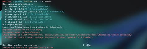 Bug Geolocator Fails To Build For Windows · Issue 1299 · Baseflowflutter Geolocator · Github