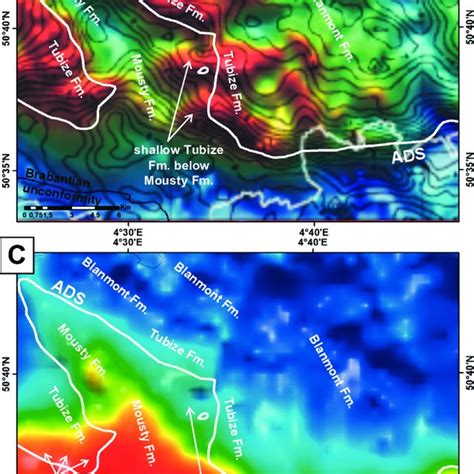 Geological Map A Aeromagnetic Map B Res5k Filter Of Bouguer Download Scientific Diagram