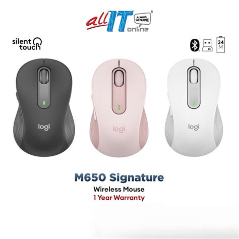 Mouse Sem Fio Logitech M650 M650l Signature Shopee Brasil