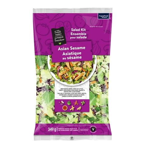 Your Fresh Market Asian Sesame Salad Kit 349 G Walmart Ca