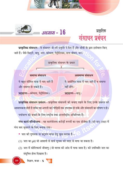 Bihar Board Class 10th Physics Natural Resource Management प्राकृतिक संसाधन प्रबंधन बिहार