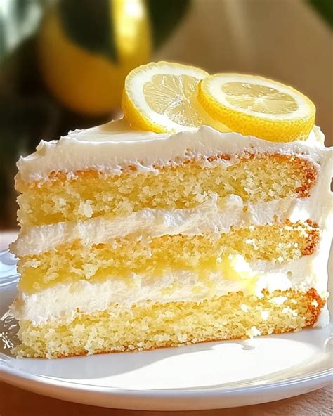 Moist Lemon Layer Cake With Lemon Curd Filling A Refreshing Treat
