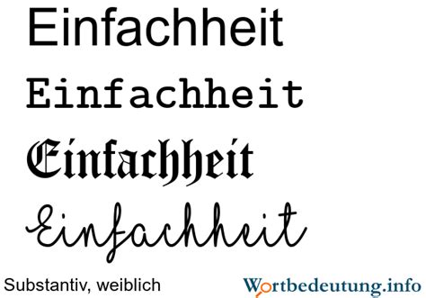 Einfachheit‎ Bedeutung Definition