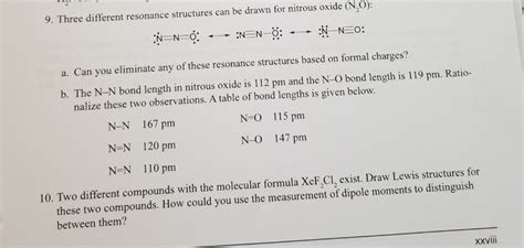 Solved 9 Three Different Resonance Structures Can Be Drawn