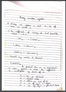 Digital Electronics Notes Btech CSE Nd Year UNIT Shop Handwritten Notes SHN