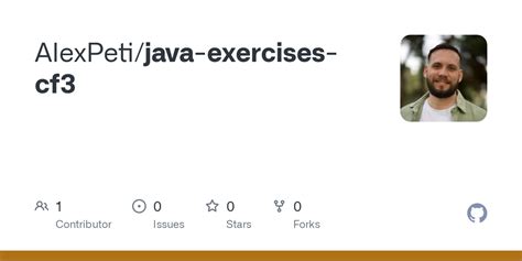GitHub AlexPeti Java Exercises Cf3