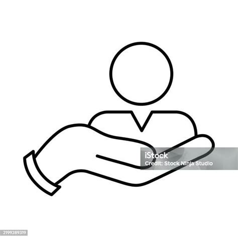 인간 손 라인 아이콘입니다 팀워크 비즈니스 기획 전략 마케팅 리더십 회의 개발에 대한 스톡 벡터 아트 및 기타 이미지 개발 경영자 계획 Istock