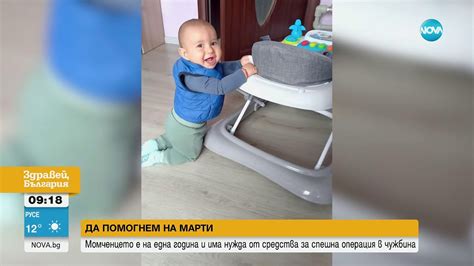 ЗОВ ЗА ПОМОЩ Едногодишният Марти се нуждае от средства за да се пребори с тумор в мозъка Youtube