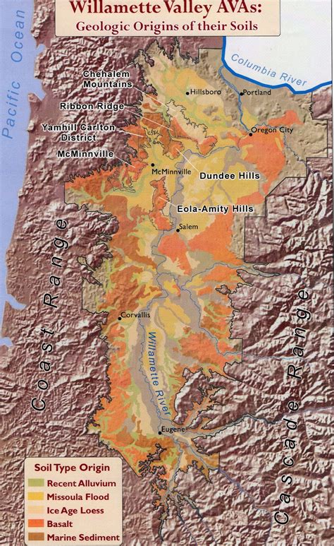 Willamette Valley Oregon Wine Map