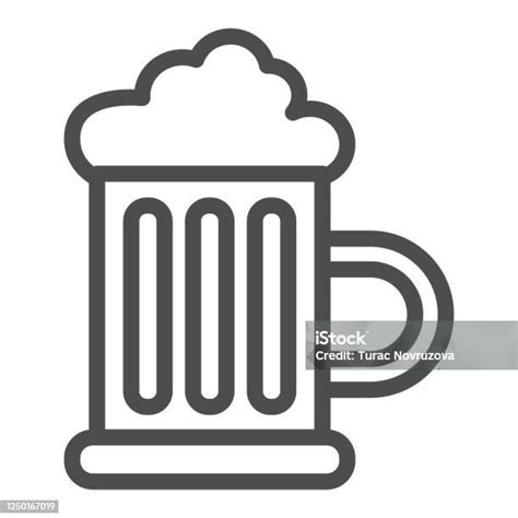 거품 라인 아이콘맥주 머그잔 음료 컨셉 흰색 배경에 맥주 사인 모바일 컨셉과 웹 디자인을 위한 윤곽 스타일이 있는 폼 아이콘이