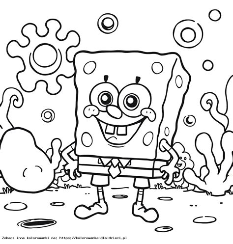 Kolorowanki Do Druku Spongebob Kolorowanka Dla Dzieci