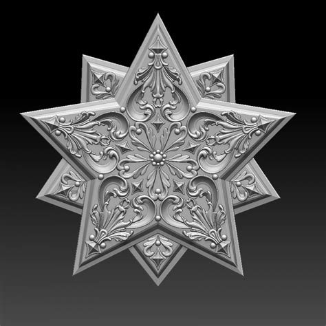 3d Printable Snowflake By Tishchenkov Dmitrii