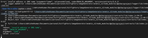 Cant Catch Unhandled Rejection Error Resolver Or Addr Is Not