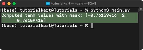 Numpy Tanh Hyperbolic Tangent Syntax Examples