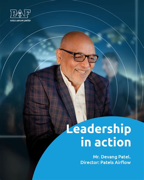 Meet Shri Devang Patel Executive Patels Airflow Limited Facebook