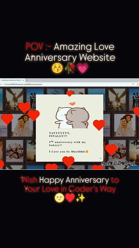 C𝚘𝚍𝚎w𝚒𝚝𝚑s𝚞𝚓𝚊𝚕 Coders Way Of Celebrating Their Love Anniversary🥹♥️