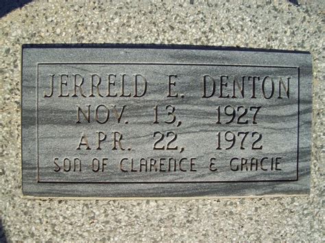 Jerreld E Denton 1927 1972 Find A Grave Memorial