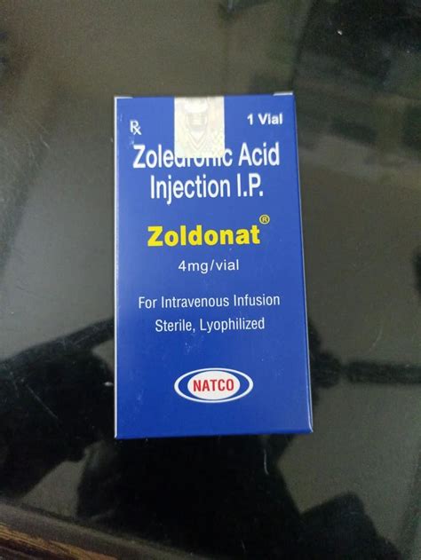 Zoldonat Zoledronate 4mg Injection Natco Vial At Rs 350vial In Meerut