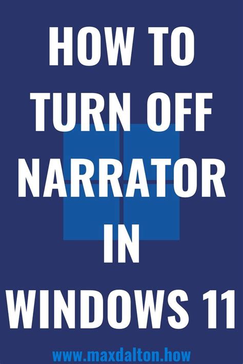 How To Turn Off Narrator In Windows 11 In 2022 Turn Ons Narrator Turn Off
