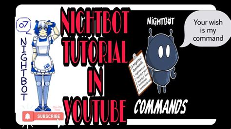 Nightbot Tutorialin Youtube Youtube