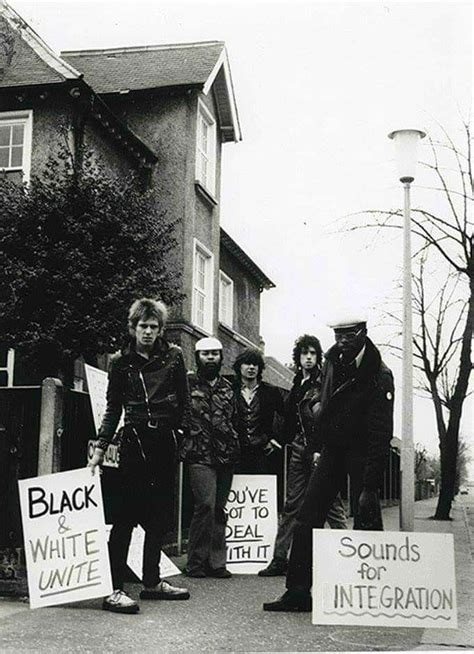 Members Of Steel Pulse The Clash And The Sex Pistols Demonstrating Outside National Front