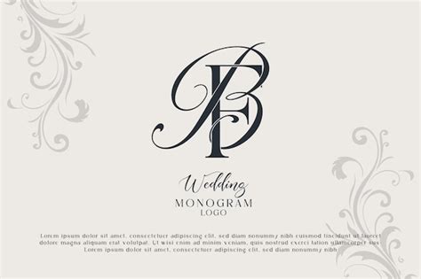 Logotipo De Casamento Monograma Logotipo De Noiva Monograma De