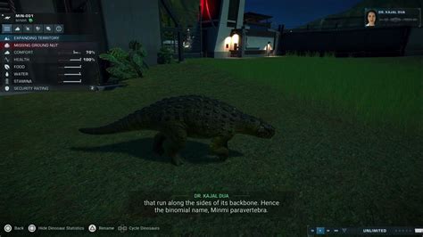 Jurassic World Evolution Dinovision Minmi Youtube