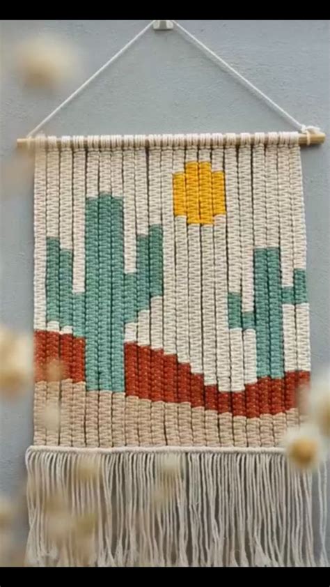 Macrame Wall Hanging Pixel Wall Art Pixel Art Macrame Flower Pattern Pixel Art Macrame Flower